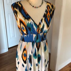 mystique aura | Dresses | Aztec Native Print Maxi Dress Small ...